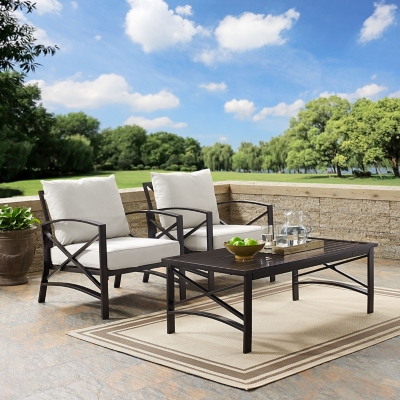 Click here for Crosley Furniture Kaplan 3-Piece Outdoor Chair Set... prices