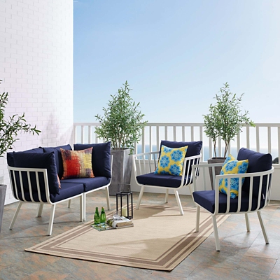 Click here for Modway Riverside Outdoor Loveseat and 2 Armchair... prices