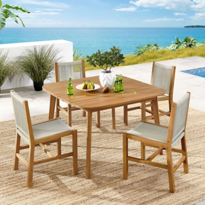 Click here for Modway Vienna Outdoor Rope Dining Set With 4 Armle... prices