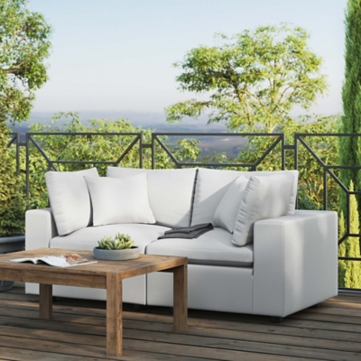 Click here for Modway Commix Outdoor Loveseat  White prices