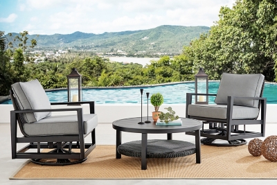 Click here for Armen Living Cayman Outdoor Coffee Table with 2 Ch... prices