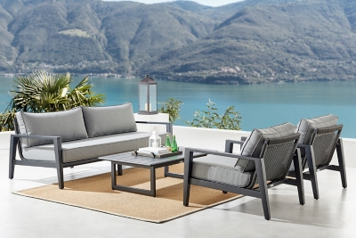 Click here for Armen Living Cayman Outdoor Sofa and 2 Chairs with... prices