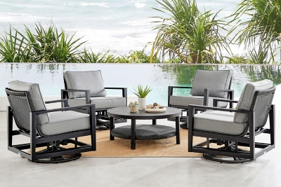 Click here for Armen Living Cayman Outdoor Coffee Table with 4 Ch... prices