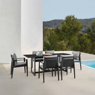 Click here for Armen Living Cayman Outdoor Dining Table and 6 cha... prices
