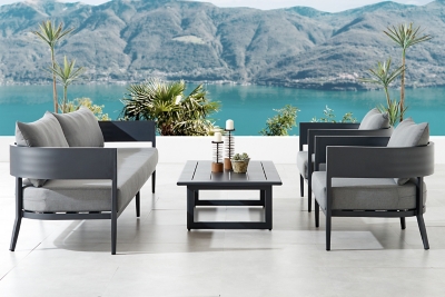 Click here for Armen Living Menorca Outdoor Sofa and 2 Chairs wit... prices