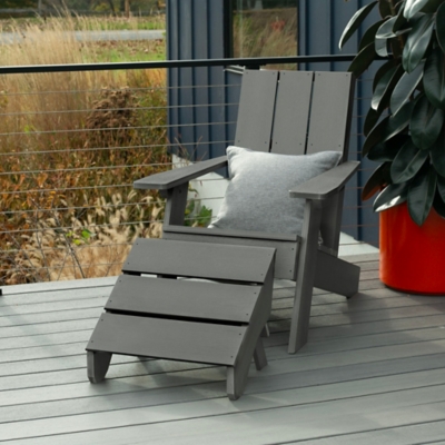 Click here for Highwood Italica Outdoor Adirondack Chair with Ott... prices