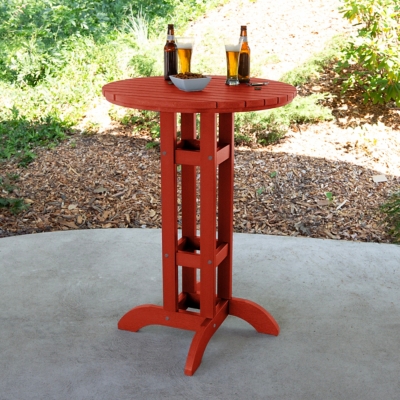 Click here for Highwood Lehigh Outdoor Round Dining Table  Rustic... prices