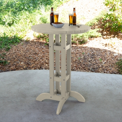 Click here for Highwood Lehigh Outdoor Round Dining Table  Whitew... prices