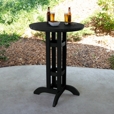 Click here for Highwood Lehigh Outdoor Round Dining Table  Black prices