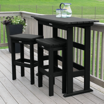 Click here for Highwood Lehigh Outdoor Bar Table and 2 Bar Stools... prices