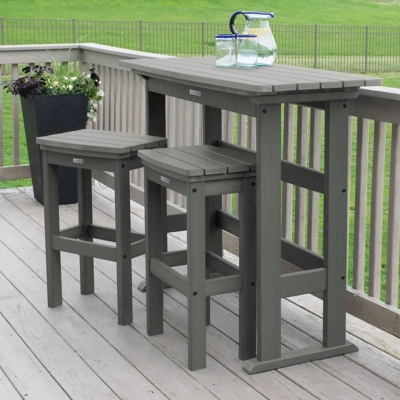 Click here for Highwood Lehigh Outdoor Bar Table and 2 Bar Stools... prices