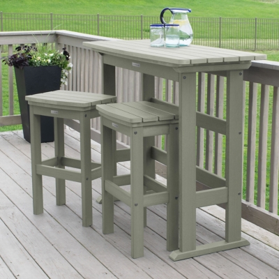 Click here for Highwood Lehigh Outdoor Bar Table and 2 Bar Stools... prices