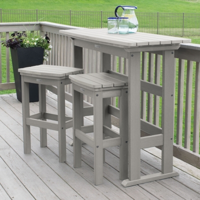 Click here for Highwood Lehigh Outdoor Bar Table and 2 Bar Stools... prices