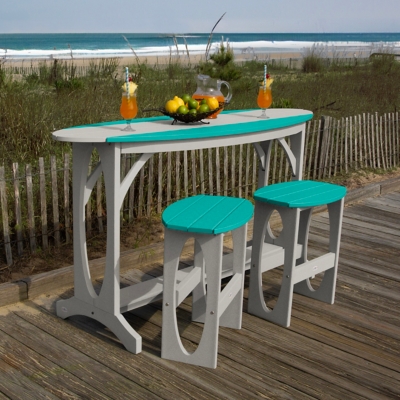 Click here for Bahia Verde Shoreline Outdoor Bar Table and 2 Bar... prices