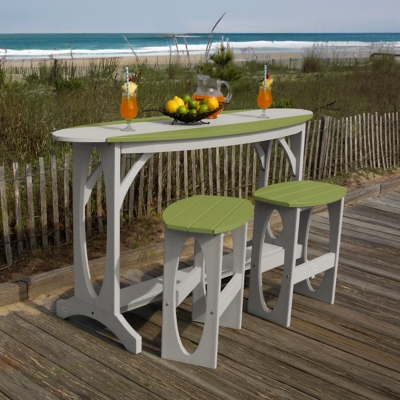 Click here for Bahia Verde Shoreline Outdoor Bar Table and 2 Bar... prices