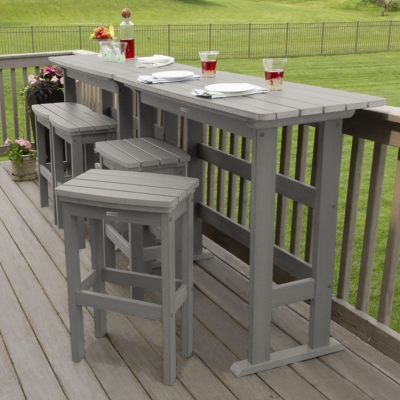 Click here for Highwood Lehigh Outdoor Bar Table and 5 Bar Stools... prices