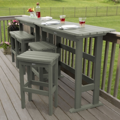 Click here for Highwood Lehigh Outdoor Bar Table and 5 Bar Stools... prices