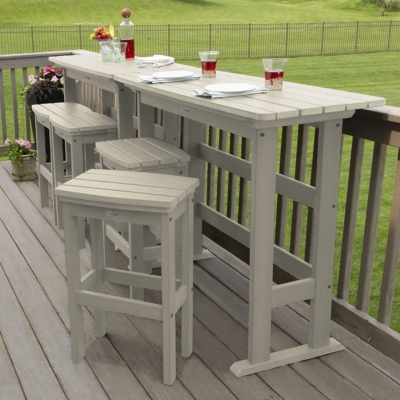Click here for Highwood Lehigh Outdoor Bar Table and 4 Bar Stools... prices