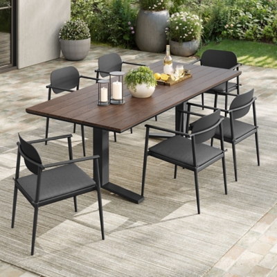 Click here for Modway Aeris Outdoor Dining Table and 6 Chairs  Ch... prices