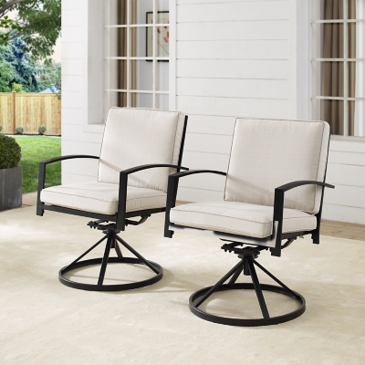 Click here for Crosley Furniture Kaplan Outdoor Swivel Dining Cha... prices