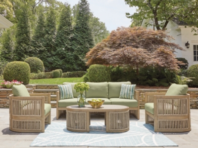 Click here for Vision Lane Outdoor Sofa and 2 Chairs with Coffee... prices