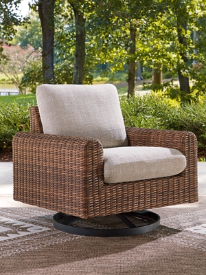 Click here for Angel Island Outdoor Swivel Lounge Chair with Cush... prices