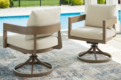 Click here for Serene Bay Outdoor Swivel Dining Chair with Cushio... prices