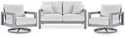 Click here for Moonlight View Outdoor Loveseat with 2 Lounge Chai... prices