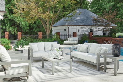 Click here for Moonlight View Outdoor Sofa and Loveseat with Coff... prices