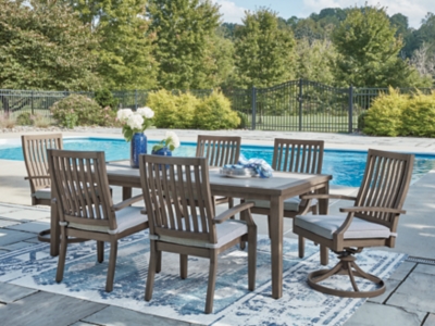 Click here for Rainier Ranch Outdoor Dining Table and 6 Chairs  B... prices