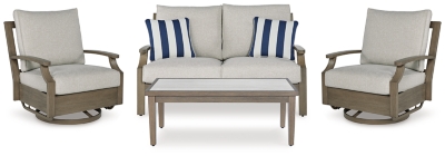 Click here for Rainier Ranch Outdoor Loveseat and 2 Chairs with C... prices