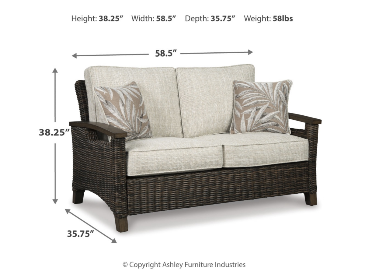 Paradise Trail Outdoor Loveseat Ashley