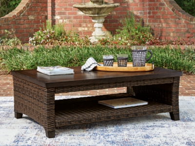 Click here for Drakes Beach Outdoor Coffee Table  Dark Brown prices