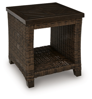 Click here for Drakes Beach Outdoor End Table  Dark Brown prices