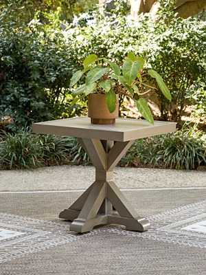 Click here for Revare Beach Outdoor End Table  Beige prices