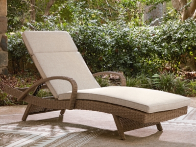 Click here for Revare Beach Chaise Lounge with Cushion  Beige prices