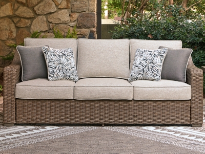 Click here for Revare Beach Outdoor Sofa with Cushion  Beige prices