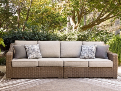Click here for Revare Beach 2-Piece Outdoor Sectional  Beige prices