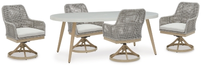 Click here for Seton Creek Outdoor Dining Table and 4 Chairs  Whi... prices