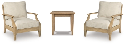 Click here for Clare View 2 Outdoor Chairs with End Table  Beige prices