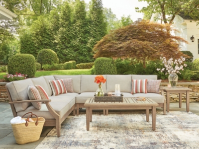 Click here for Clare View 4-Piece Outdoor Sectional  Beige prices