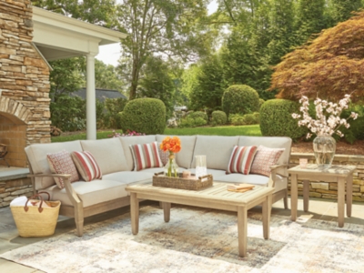 Click here for Clare View 3-Piece Outdoor Sectional  Beige prices