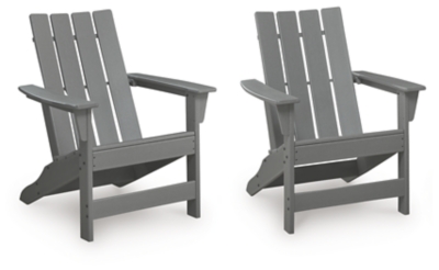 Click here for Lone View Bay 2 Adirondack Chairs  Gray prices