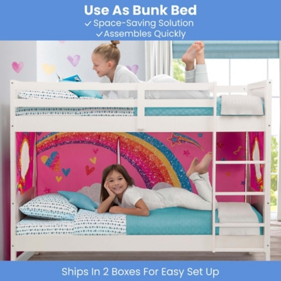 Delta Children Low Twin Loft Bed and Jojo Siwa Bedroom Bundle | Ashley