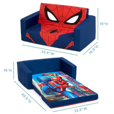 Delta Children Low Twin Loft Bed and Marvel Spider-Man Bedroom Bundle | Ashley