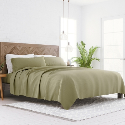Click here for iEnjoy Home Checkered Embossed King Sheet Set  Sag... prices