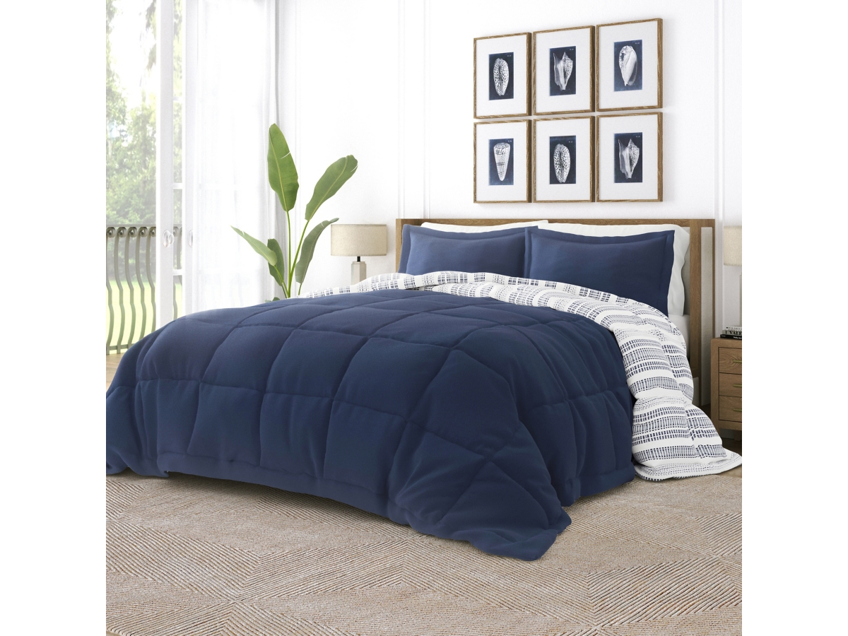 Home Collection Premium Down Alternative Farmhouse Dreams Reversible Queen Comforter Set Ashley