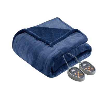 Click here for Heated Microlight to Berber Queen Blanket  Indigo prices