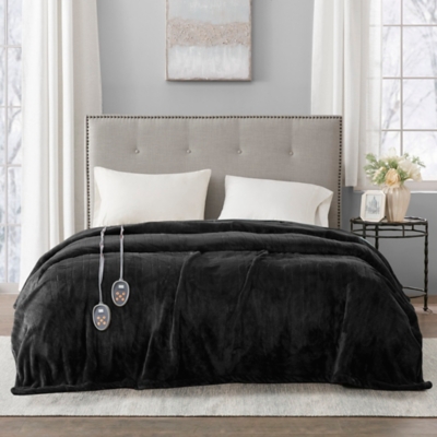 Click here for Heated Plush Full Blanket  Black prices