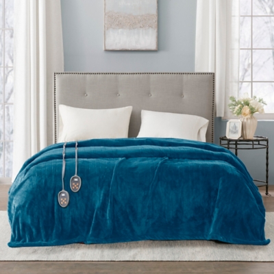 Click here for Heated Plush Queen Blanket  Teal prices